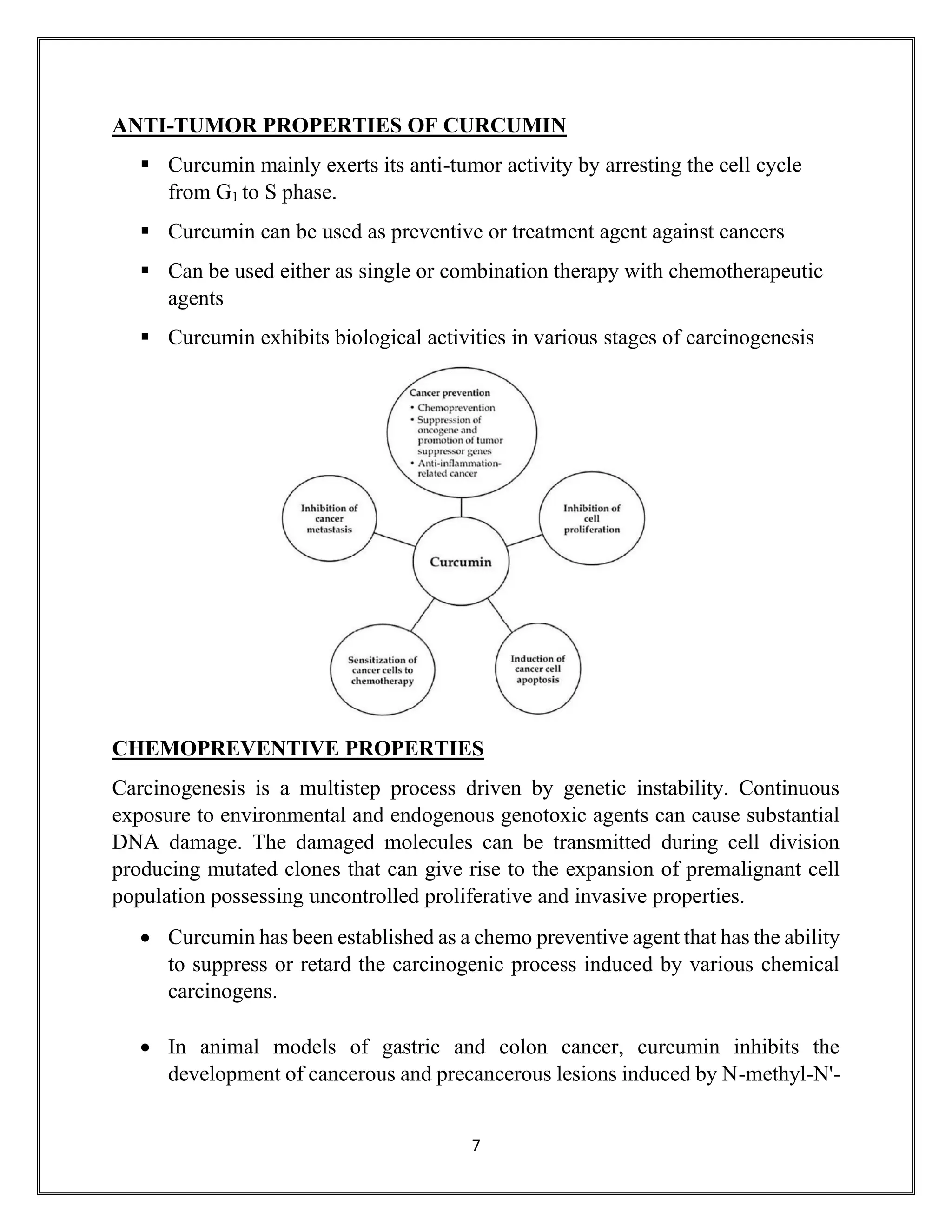 Anti-tumor agent: Curcuma longa pdf notes | PDF