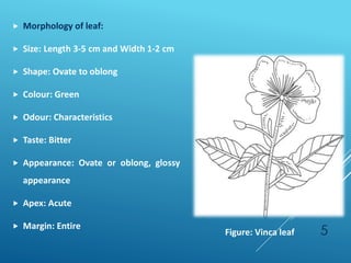 ANTI-TUMOUR - PHARMACOGNOSTIC NOTE - VINCA AND PODOPHYLLUM | PDF