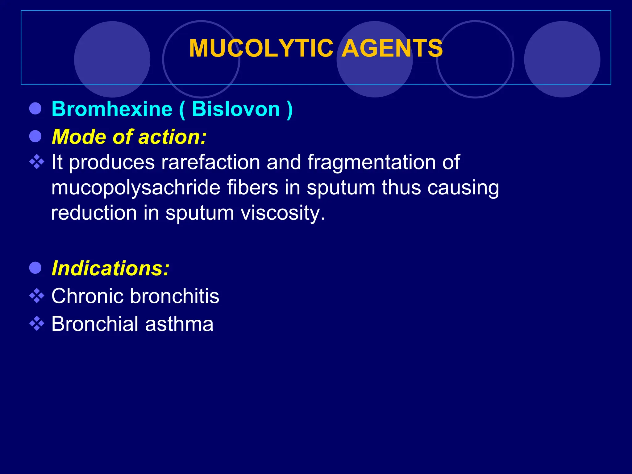 Anti -Tussive(Drugs Used In Cough treatment).ppt | Lung and Respiratory ...