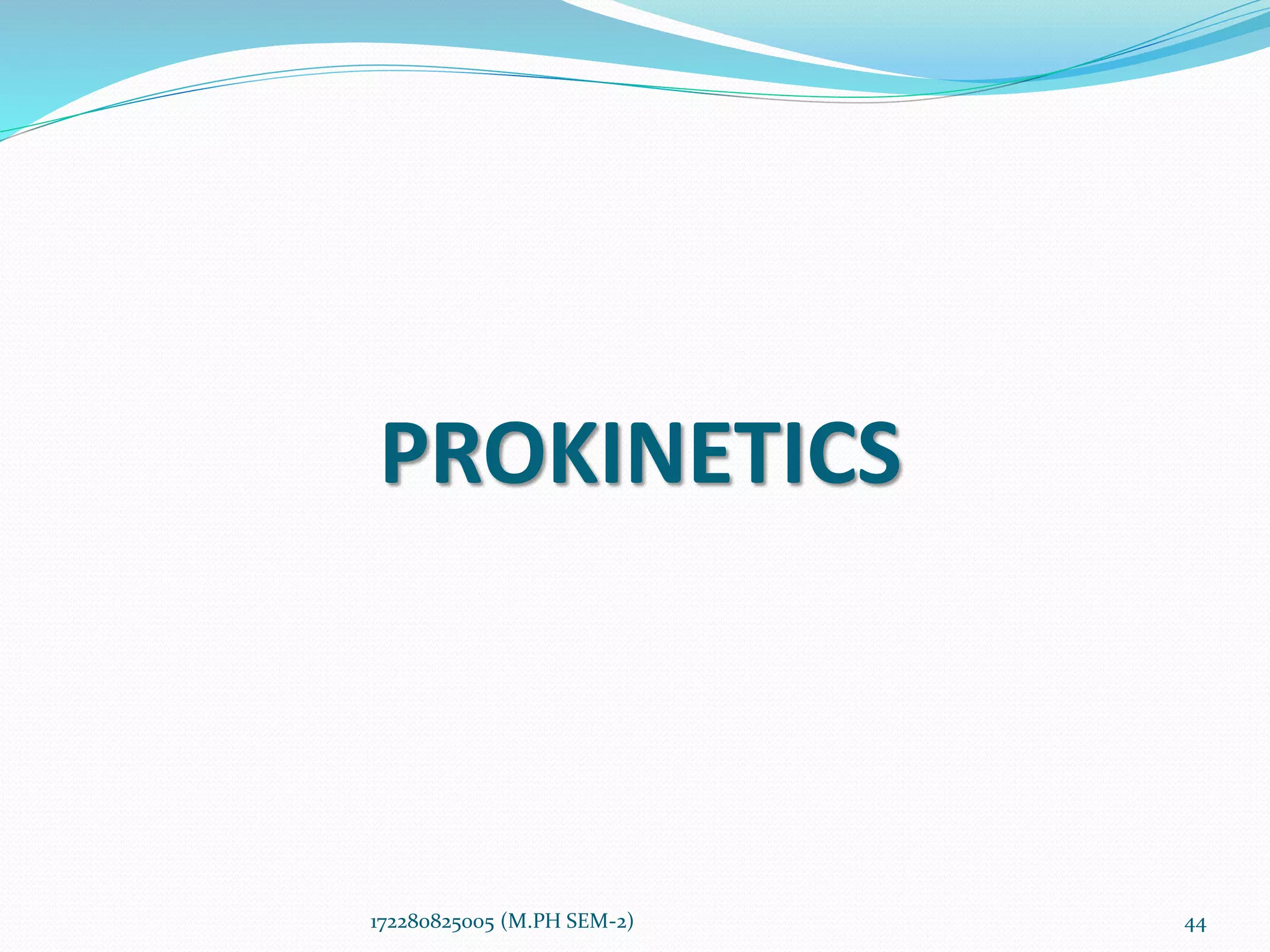 Anti ulcer, anti-emetic and prokinetics | PPTX