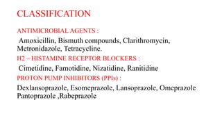 Anti ulcer drugs | PPTX | Digestive Disorders | Diseases and Conditions