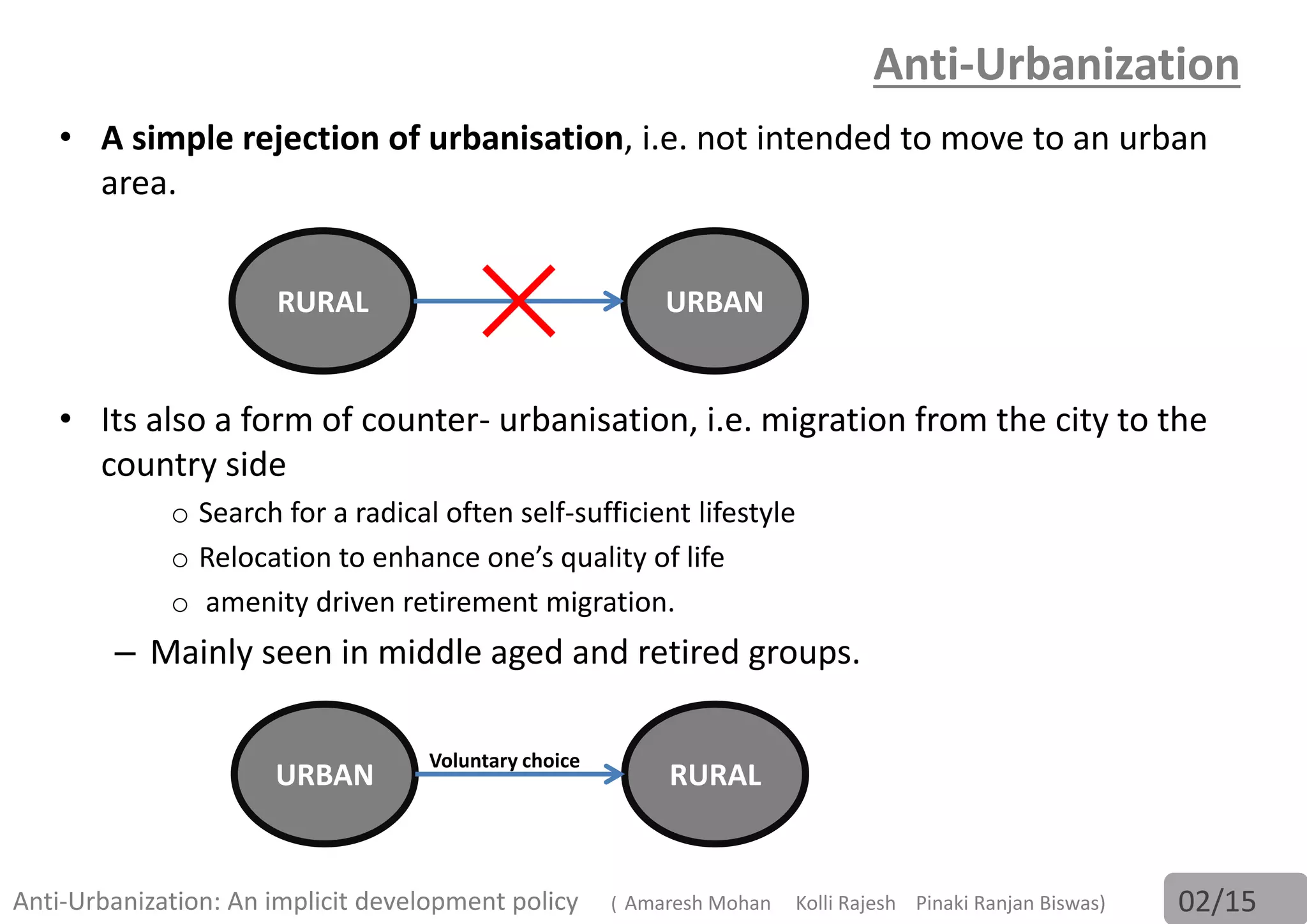 Anti urbanization - an implicit development policy | PDF