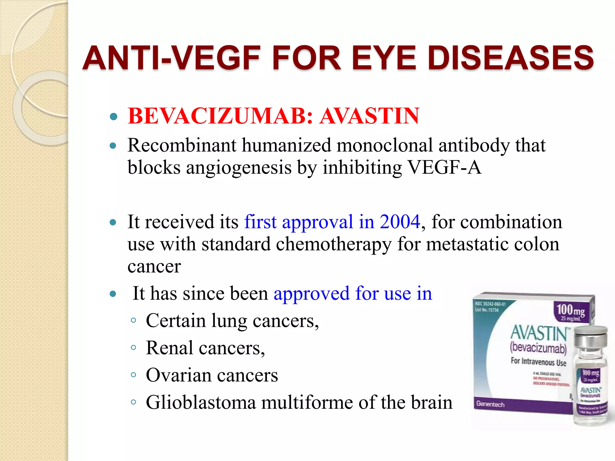 Anti vegf' s in Ophthalmology | PPTX