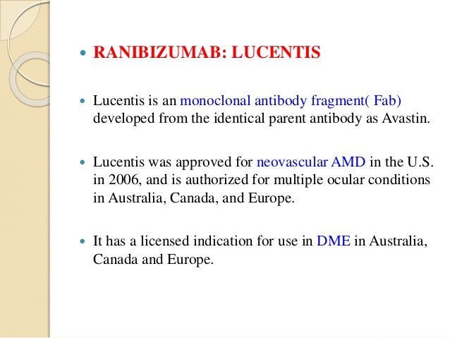 Anti vegf' s in Ophthalmology