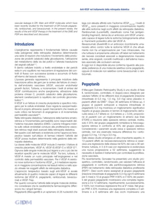 Anti-VEGF nel trattamento della retinopatia diabetica | PDF