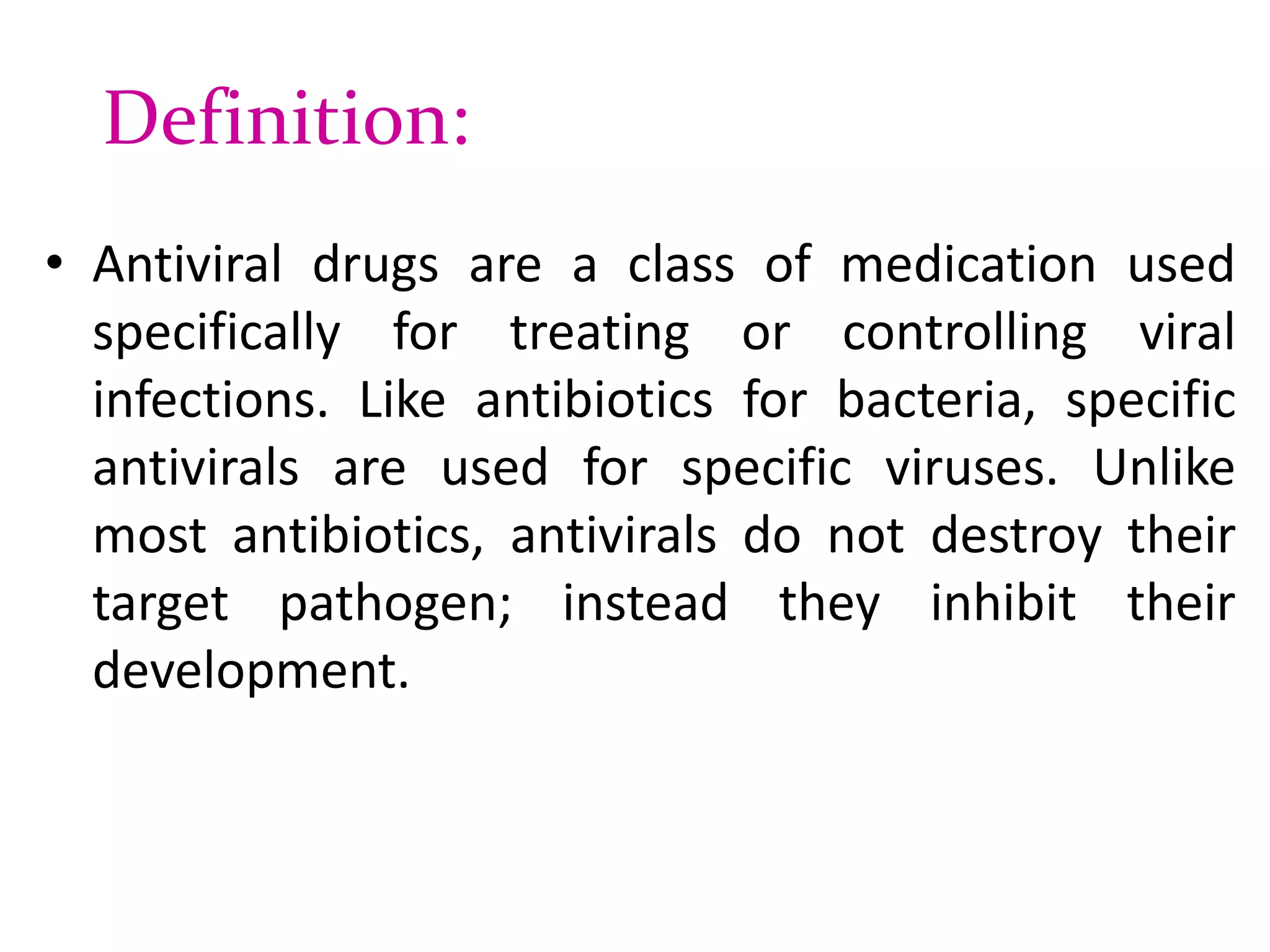Anti viral agents | PPTX