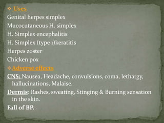 Anti viral drugs | PPTX