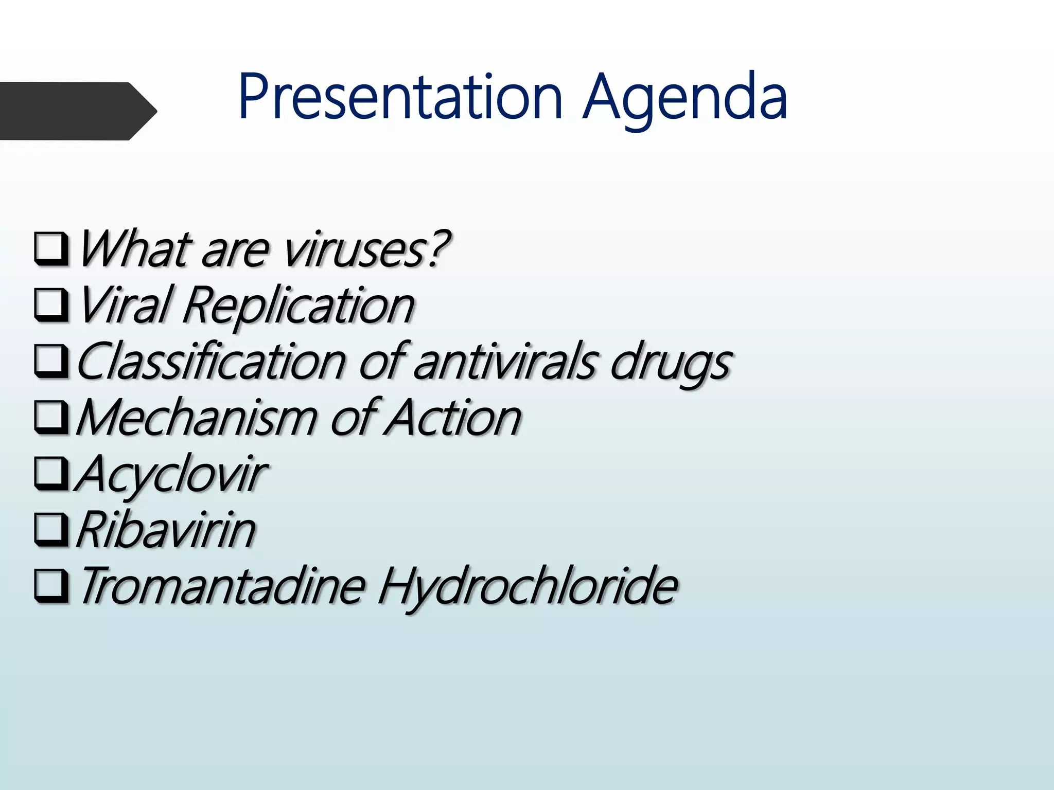 Anti-Virals Drugs (Medicinal Chemistry) | PPTX