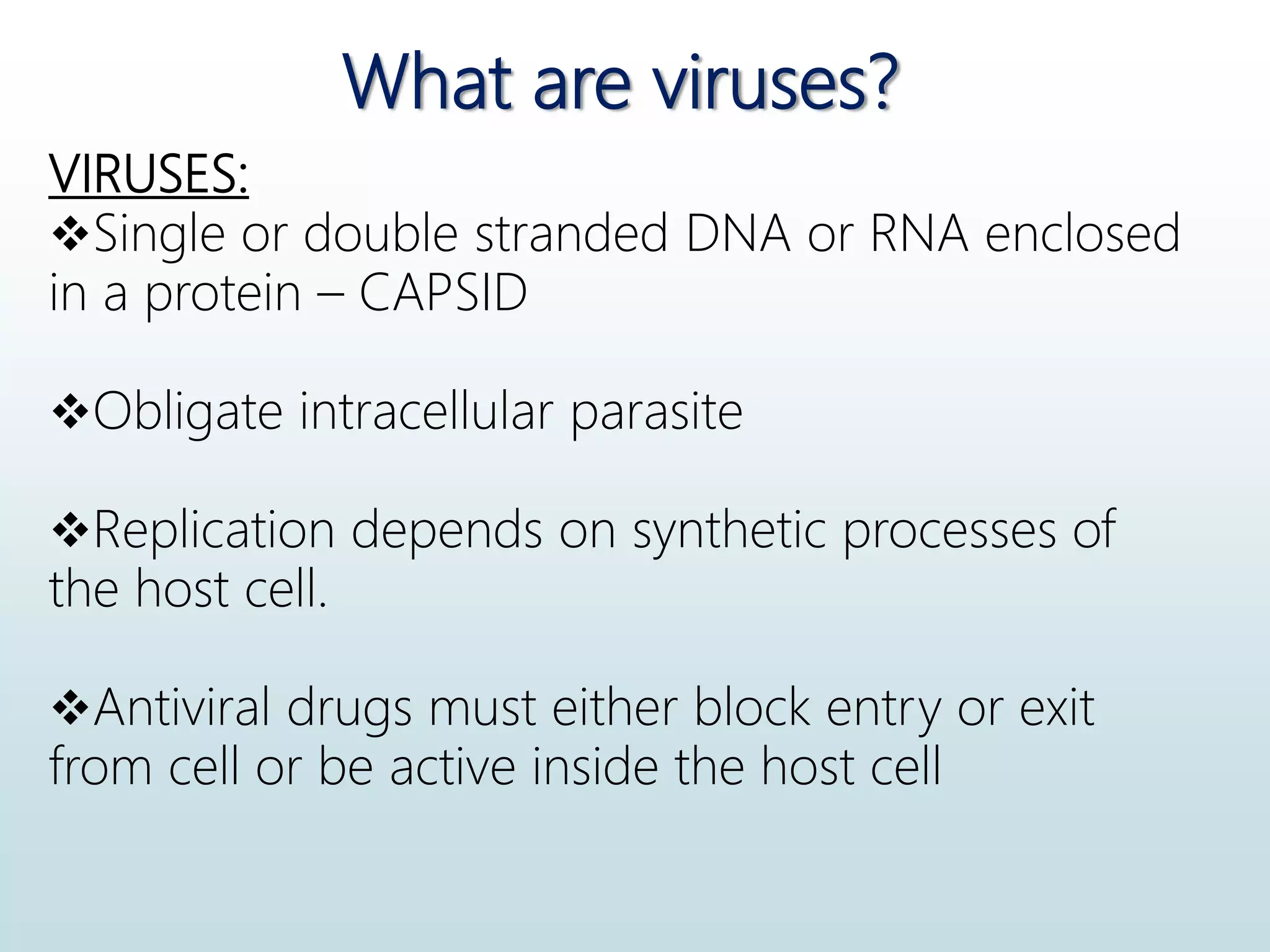 Anti-Virals Drugs (Medicinal Chemistry) | PPTX