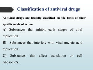 Anti-Virals Drugs (Medicinal Chemistry) | PPTX