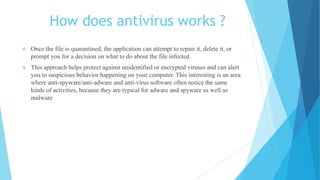 Anti virus software | PPTX