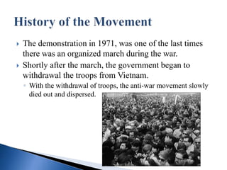 Anti war movement during the vietnam era | PPT