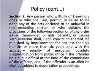 Anti wiretapping-act | PPTX