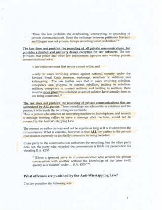 Anti wiretapping law and related issues consti-ii | PDF
