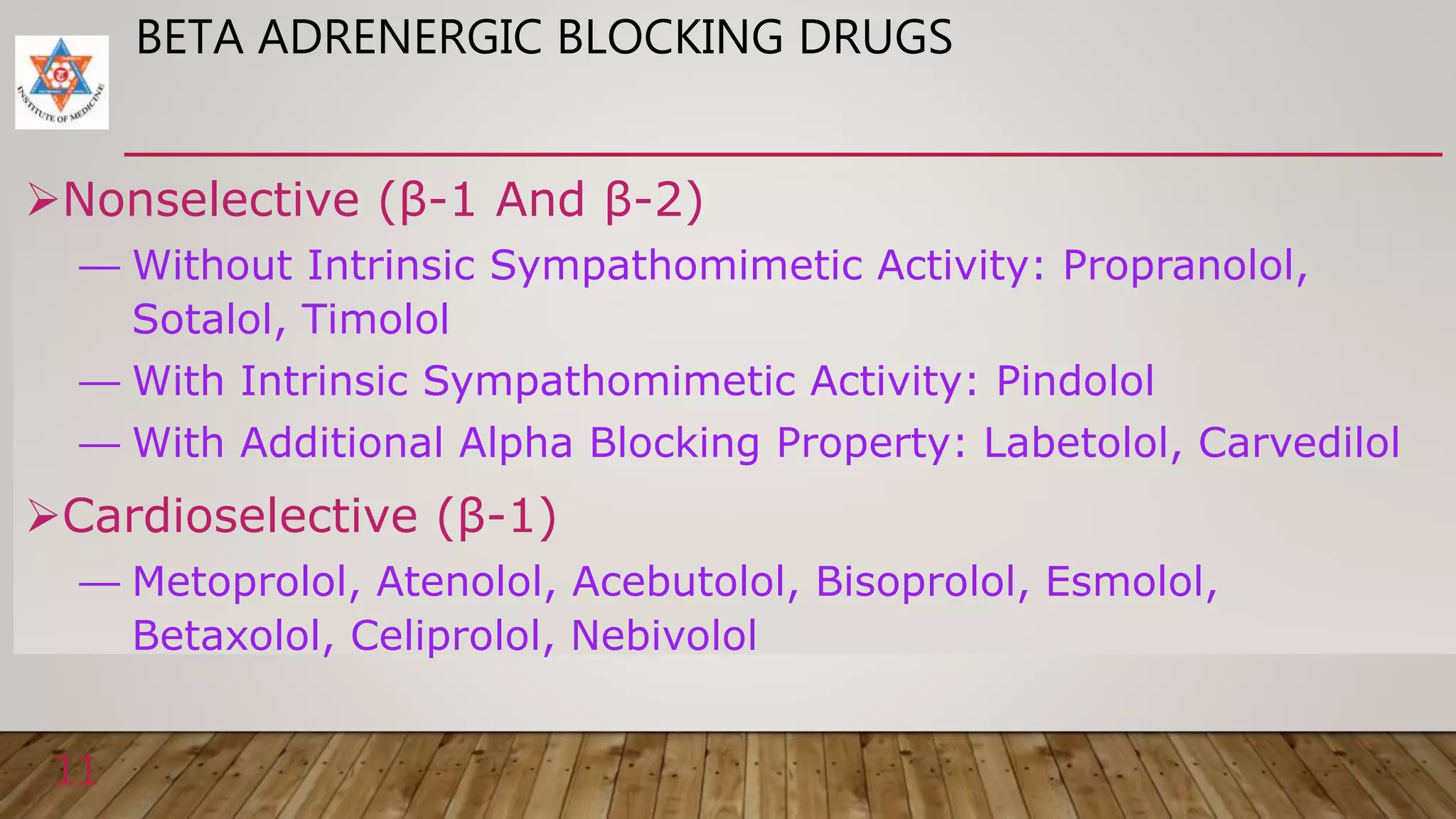 Anti adrenergic drugs 2020 | PPTX