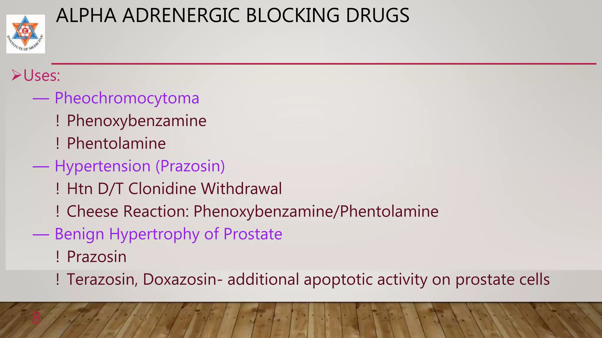 Anti adrenergic drugs 2020 | PPTX