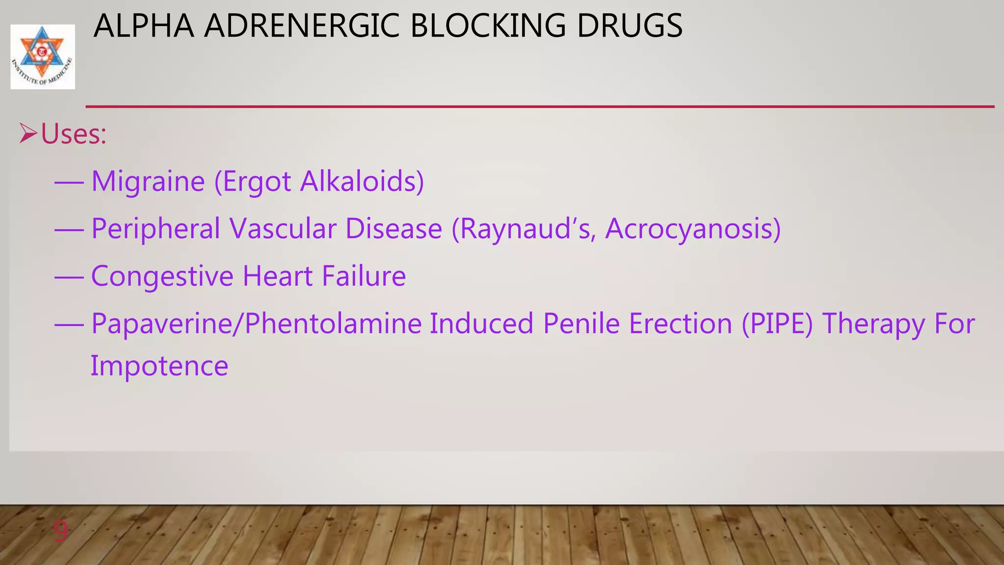 Anti adrenergic drugs 2020 | PPTX