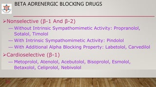 Anti adrenergic drugs 2020 | PPTX