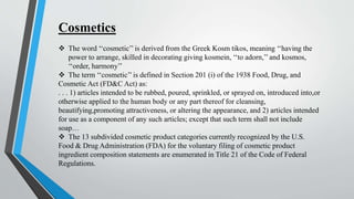 Antiageing cosmetics | PPTX