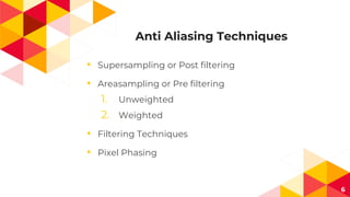 Antialiasing & Its different technique | PPT