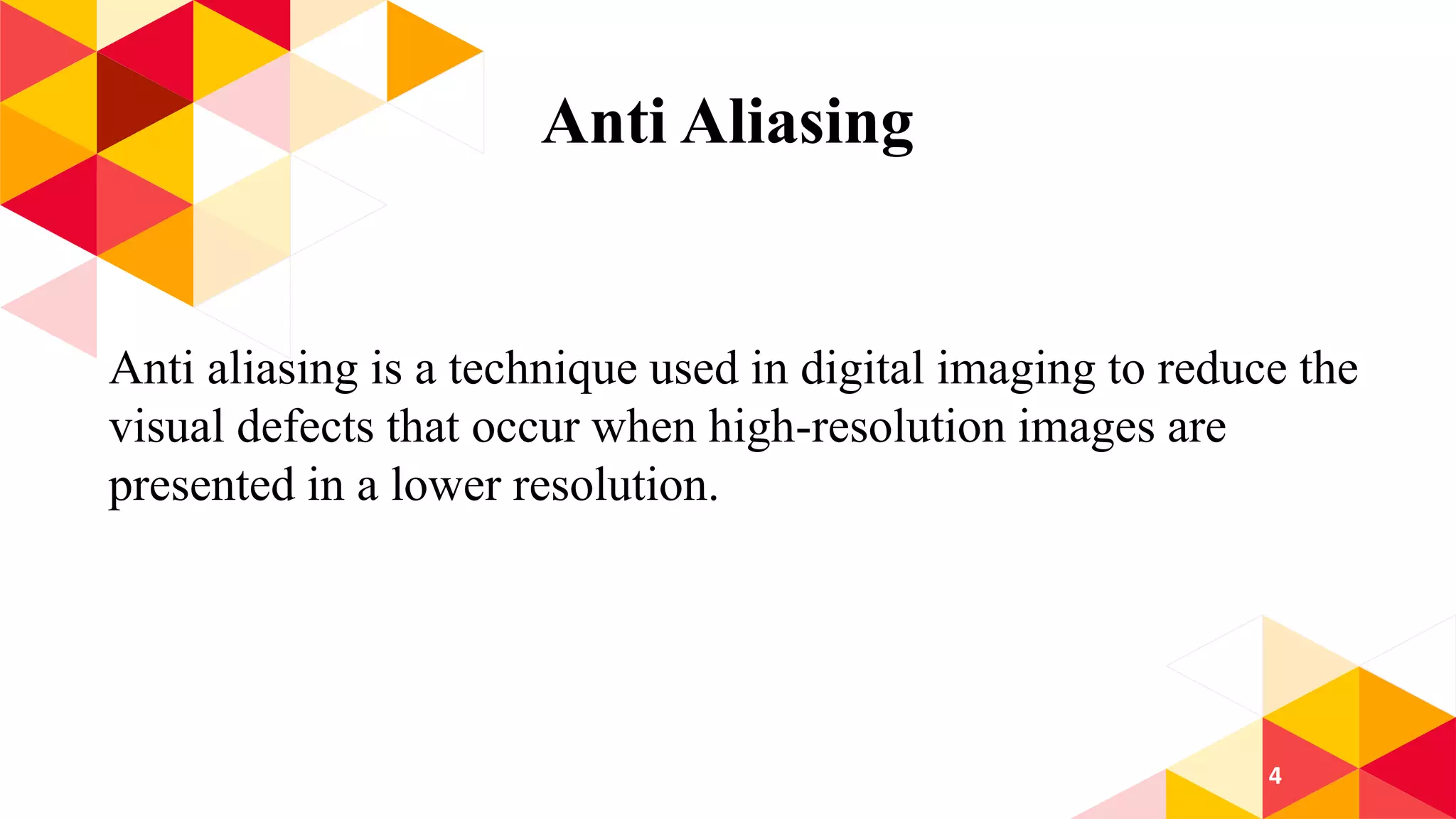 Anti aliasing,area sampling,koch curve and c curve | PPT