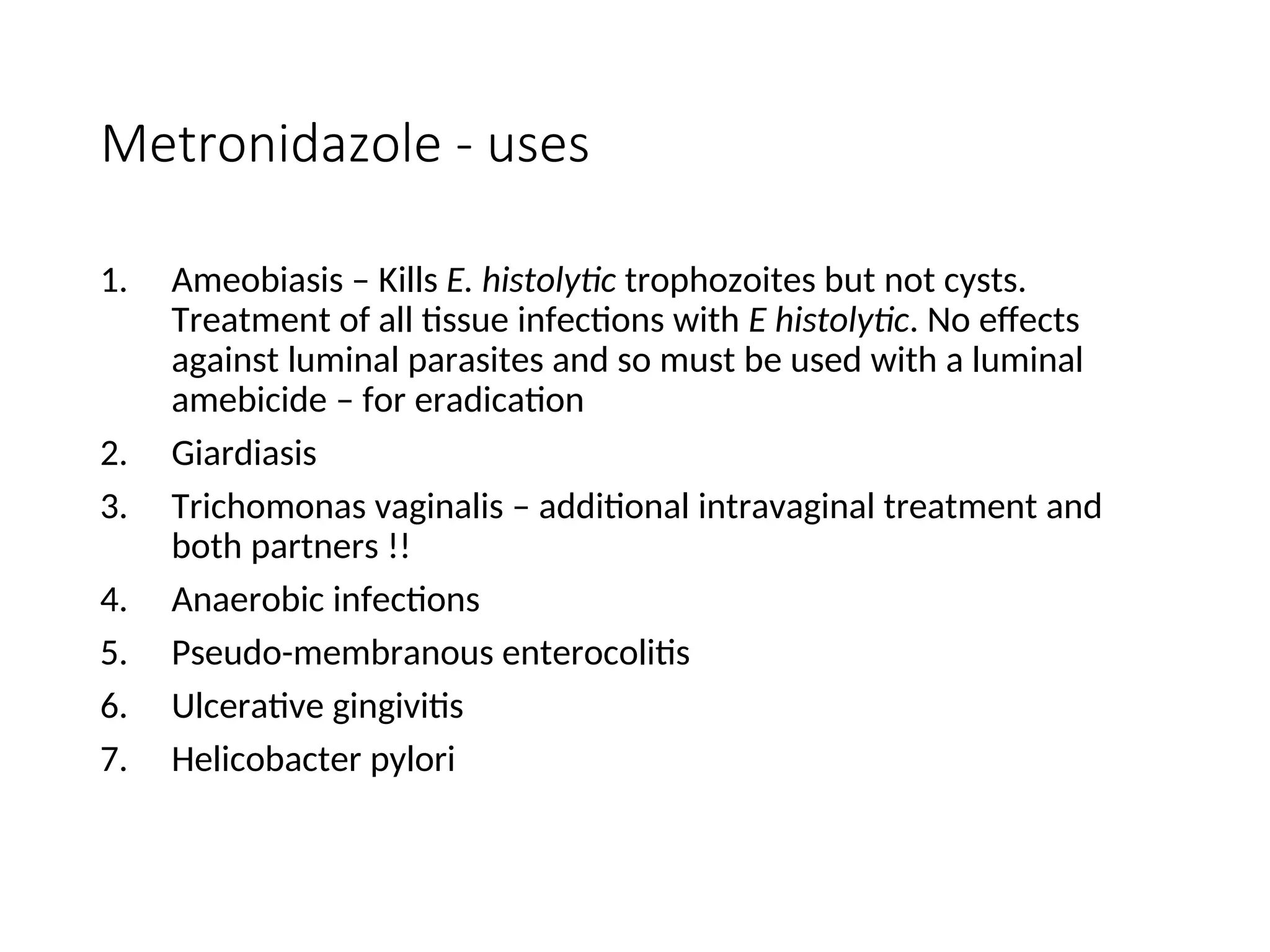 PHARMACOLOGY OF antiamoebic-and-antiprotozoal DRUGS | PPT