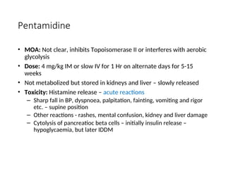 PHARMACOLOGY OF antiamoebic-and-antiprotozoal DRUGS | PPT