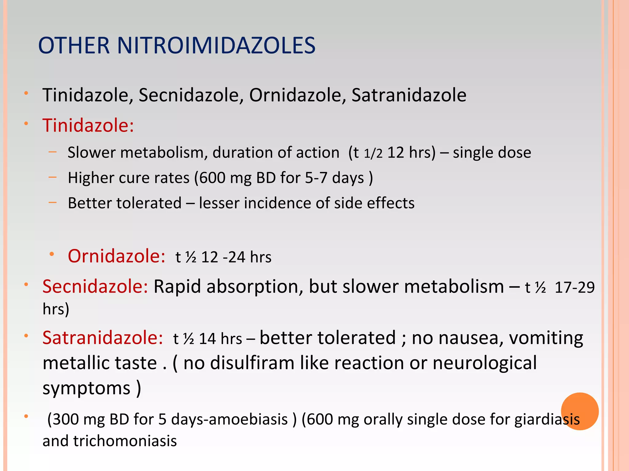Antiamoebic and antiprotozoal drugs | PPT