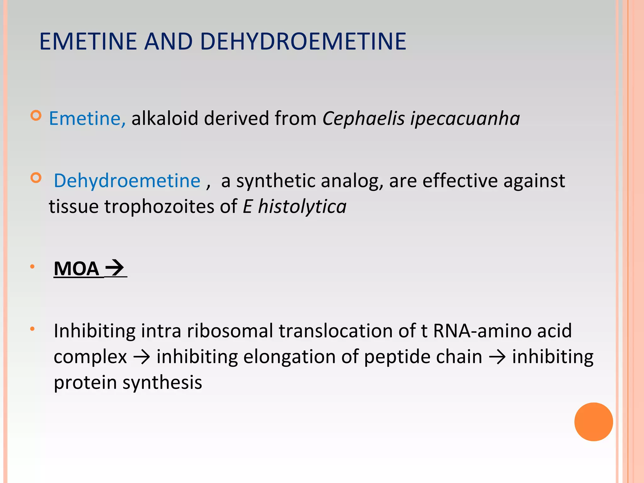Antiamoebic and antiprotozoal drugs | PPT