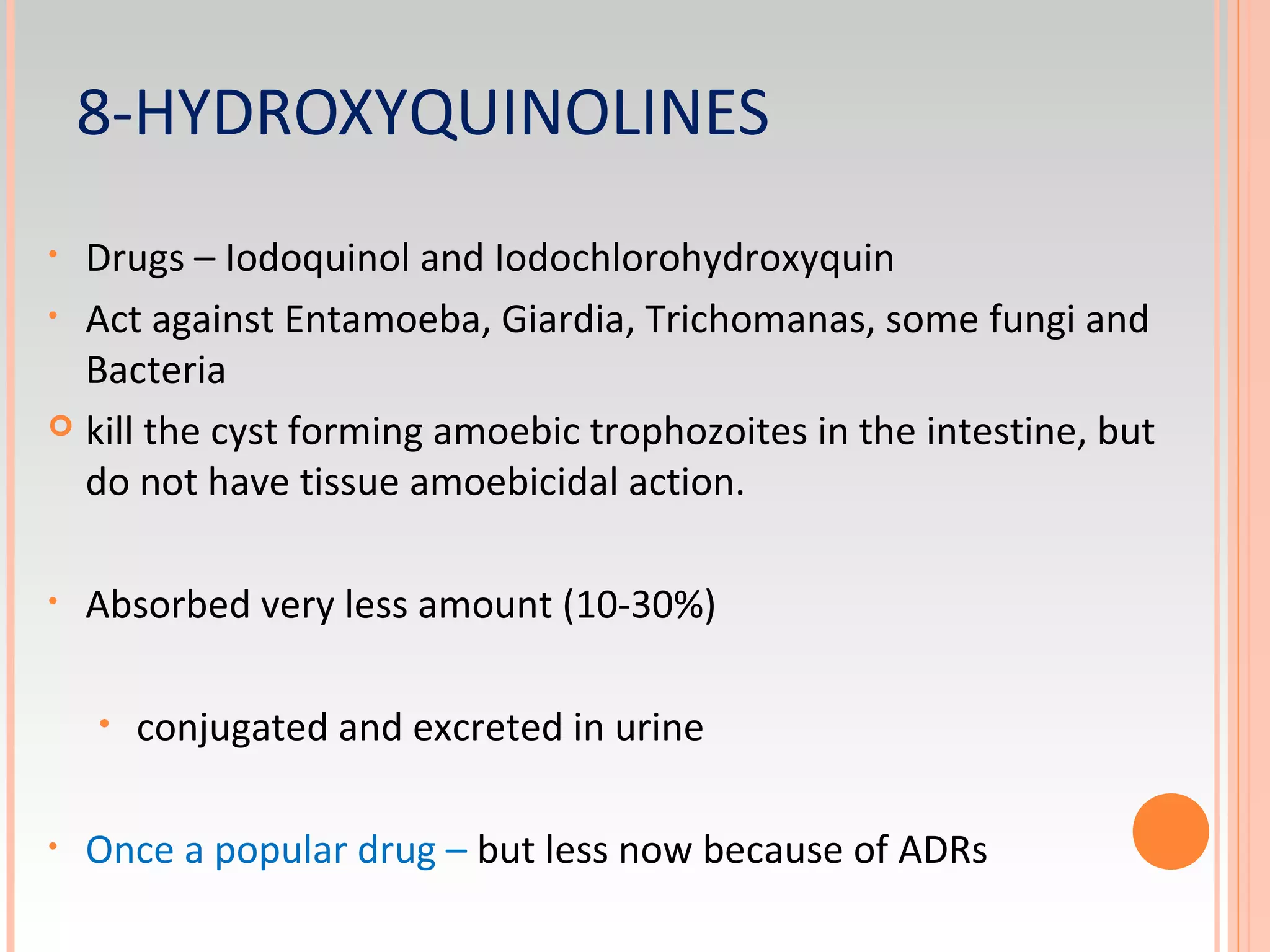 Antiamoebic and antiprotozoal drugs | PPT