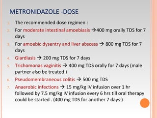Antiamoebic and antiprotozoal drugs | PPT