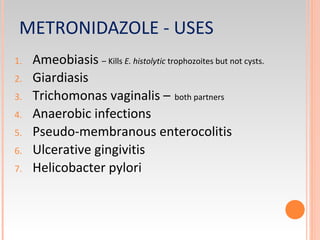 Antiamoebic and antiprotozoal drugs | PPT
