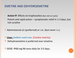 Antiamoebic and antiprotozoal drugs | PPT