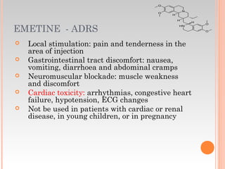 Antiamoebic and antiprotozoal drugs - drdhriti | PPT