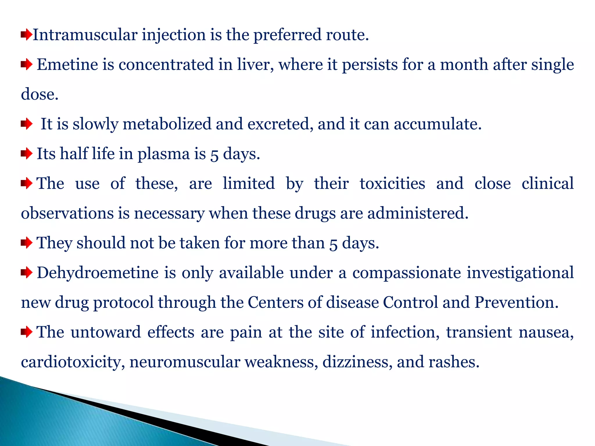 Antiamoebic drugs | PPTX