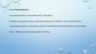 Antiamoebic drugs | PPTX