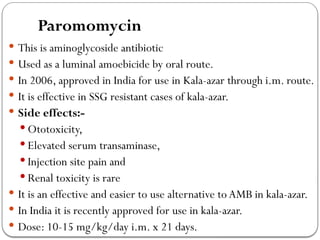 Antiamoebic drugs and drugs used for Kala-azar.pptx