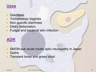 Anti-amoebic full | PPT