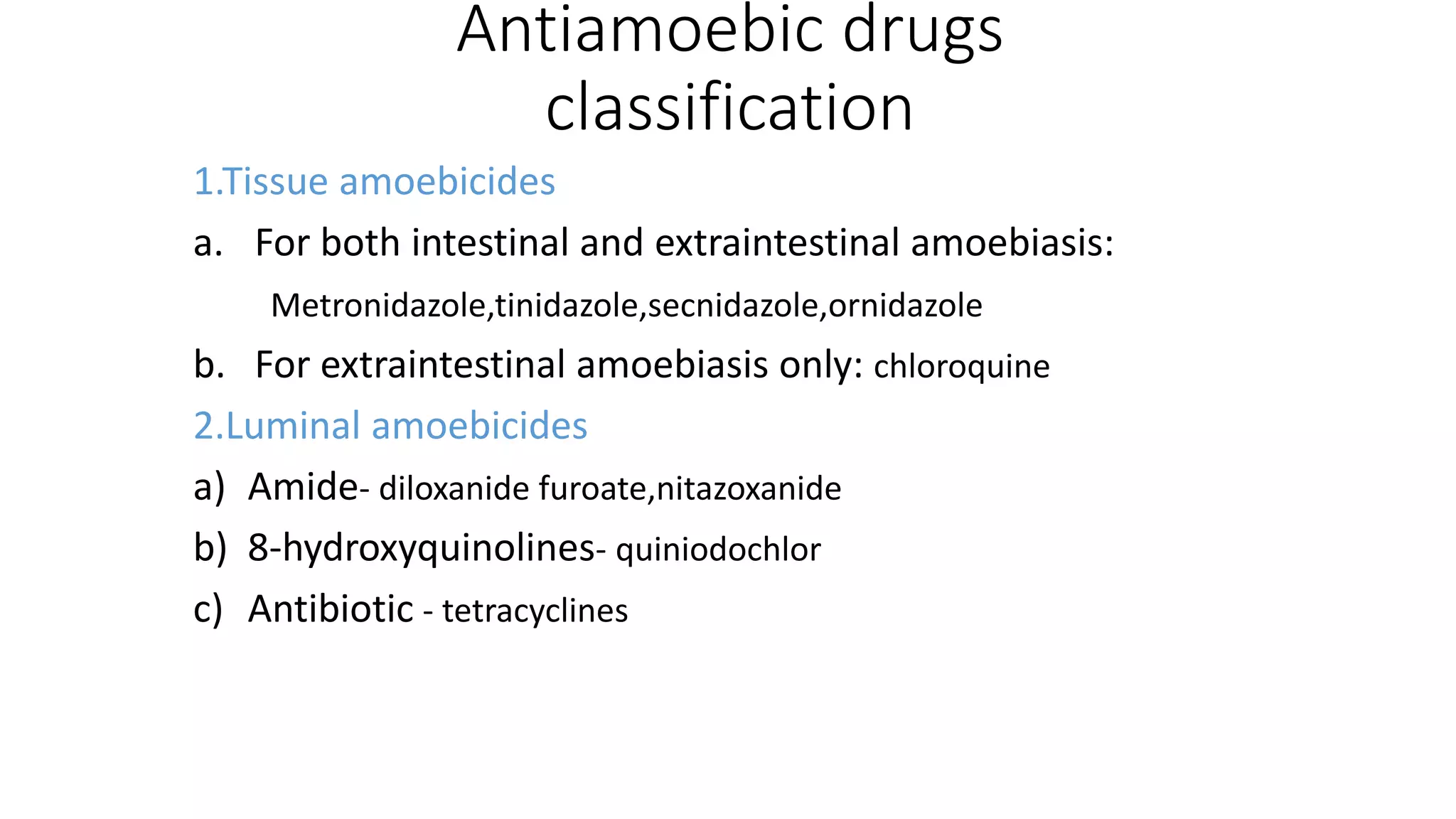 Antiamoebic drugs classification.pptx