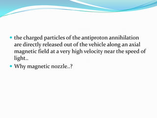 Antiamtter power generation | PPTX | Physics | Science