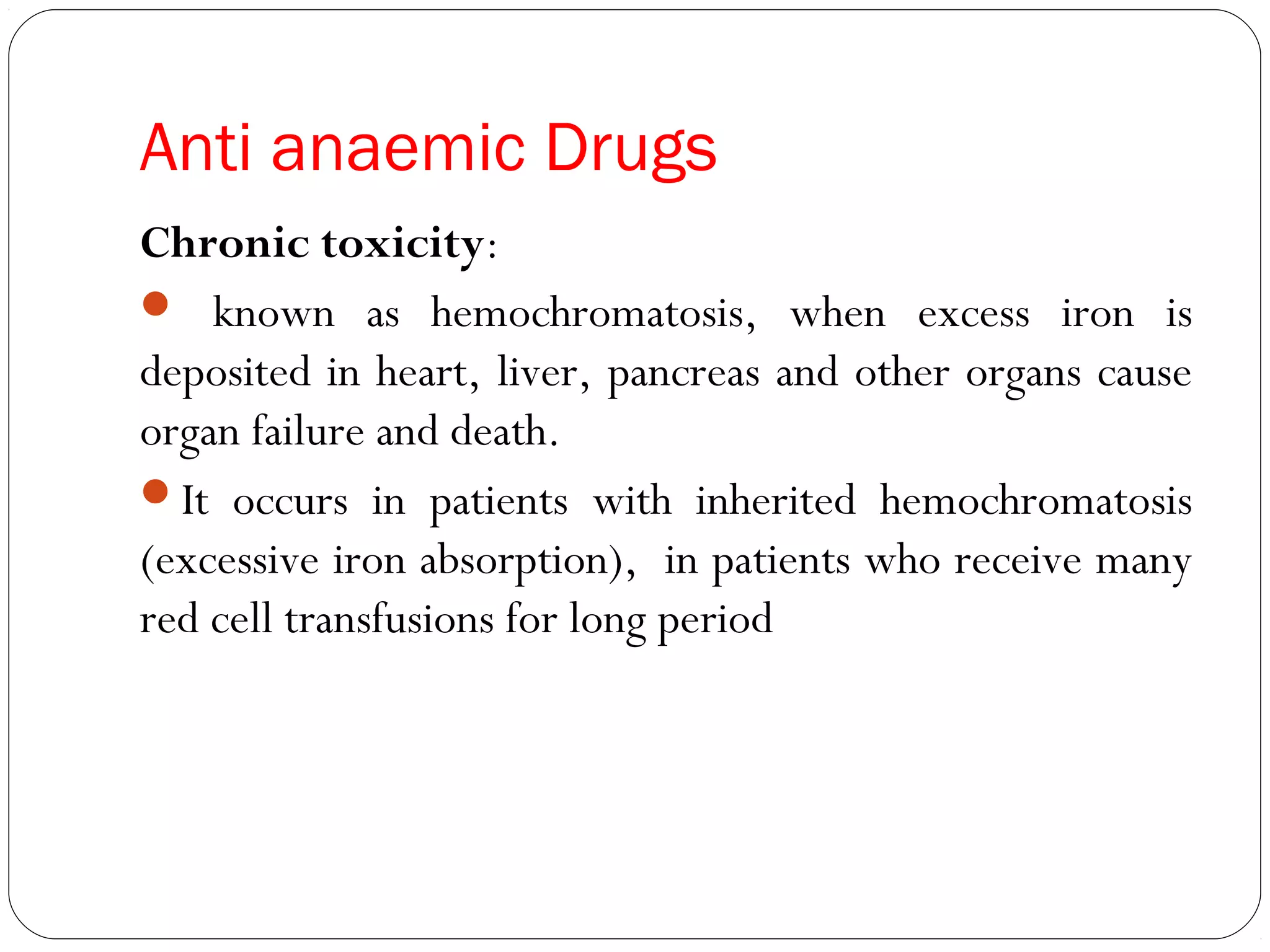 Anti anaemic drugs (1) | PPT