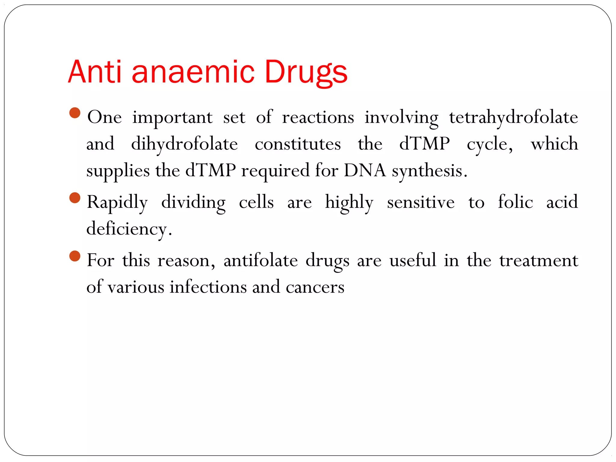 Anti anaemic drugs (1) | PPT