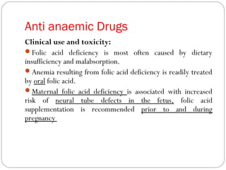 Anti anaemic drugs (1) | PPT