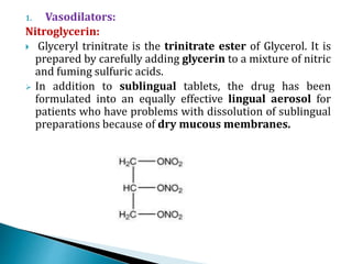 Antiangina part 1 | PPTX | Heart and Cardiovascular Diseases | Diseases ...