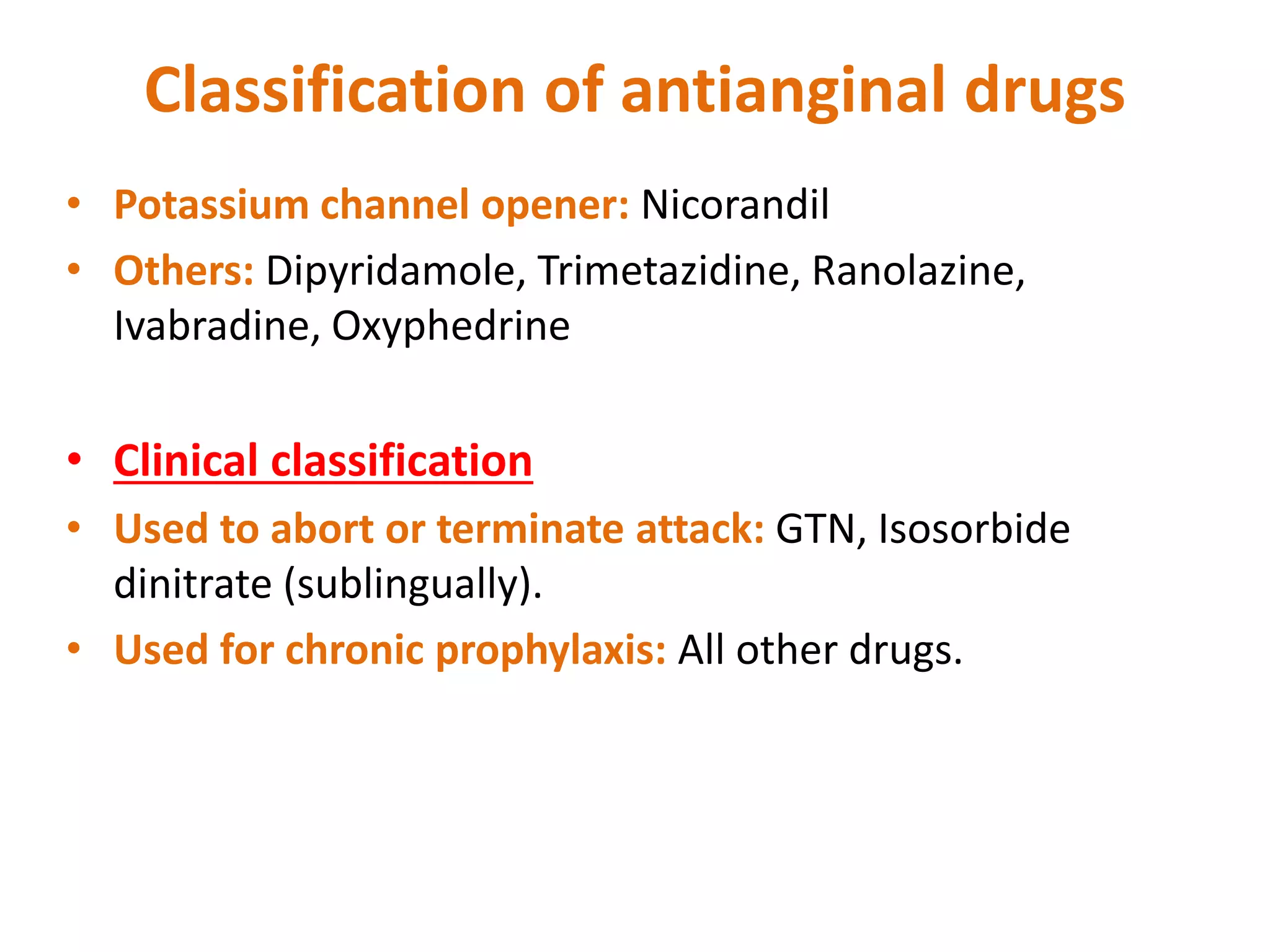 Antianginal Drugs | PPTX