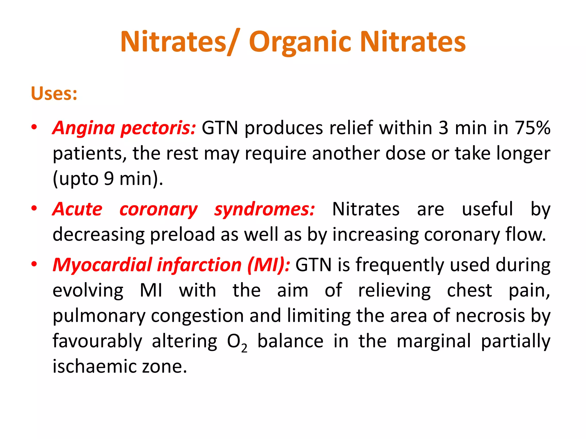 Antianginal Drugs | PPTX