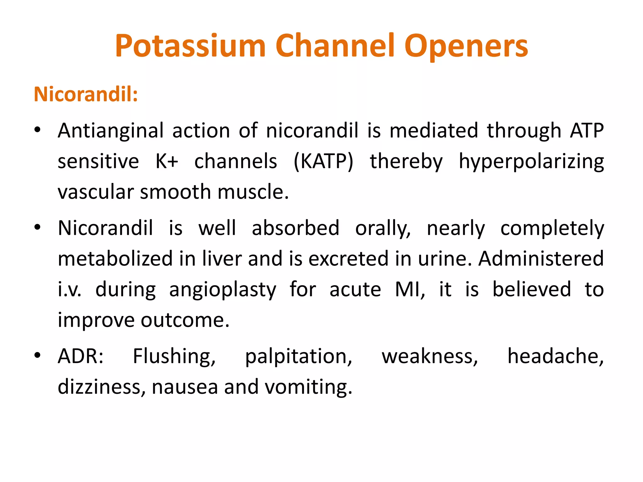 Antianginal Drugs | PPTX
