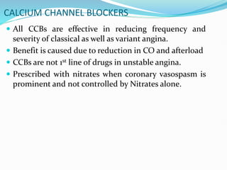 Antianginal ppt brief description and information | PPTX