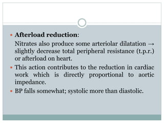 Pharmacology of Drugs used in Treatment of angina | PPTX