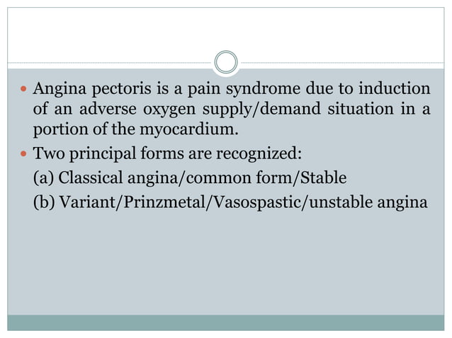 Pharmacology of Drugs used in Treatment of angina | PPTX | Heart and ...